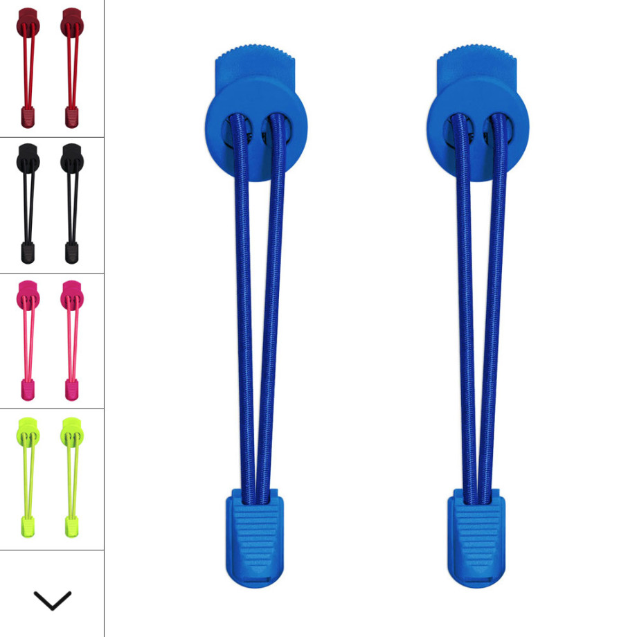 Buy Elastic Lock Blue Shoelaces Here